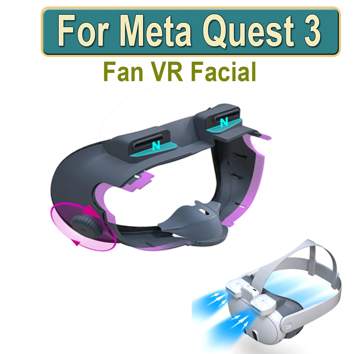 VR-Quest-3-Cooling-Fan-For-Meta-Quest-3-Accessories-Headset-Active ...