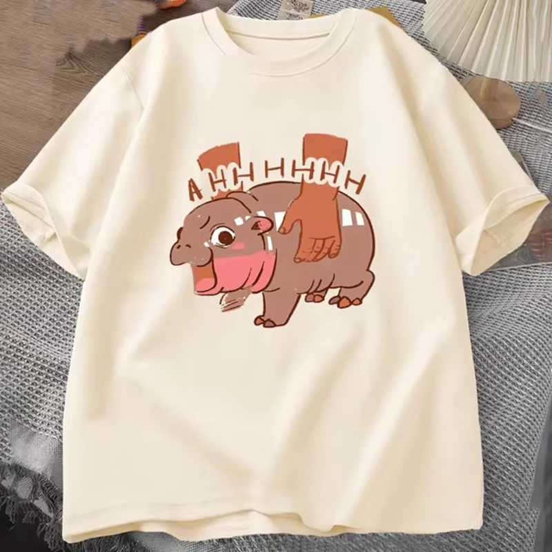 Three-Moo-Deng-Moon-Tshirt-Men-Women-Fuuny-Cartoon-Cute-Moodeng-T-shirt ...