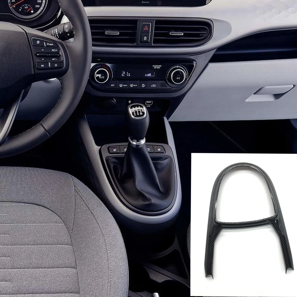 For-Hyundai-i10-N-2021-2022-Central-Console-Gear-Shift-Panel-Frame-Trim ...