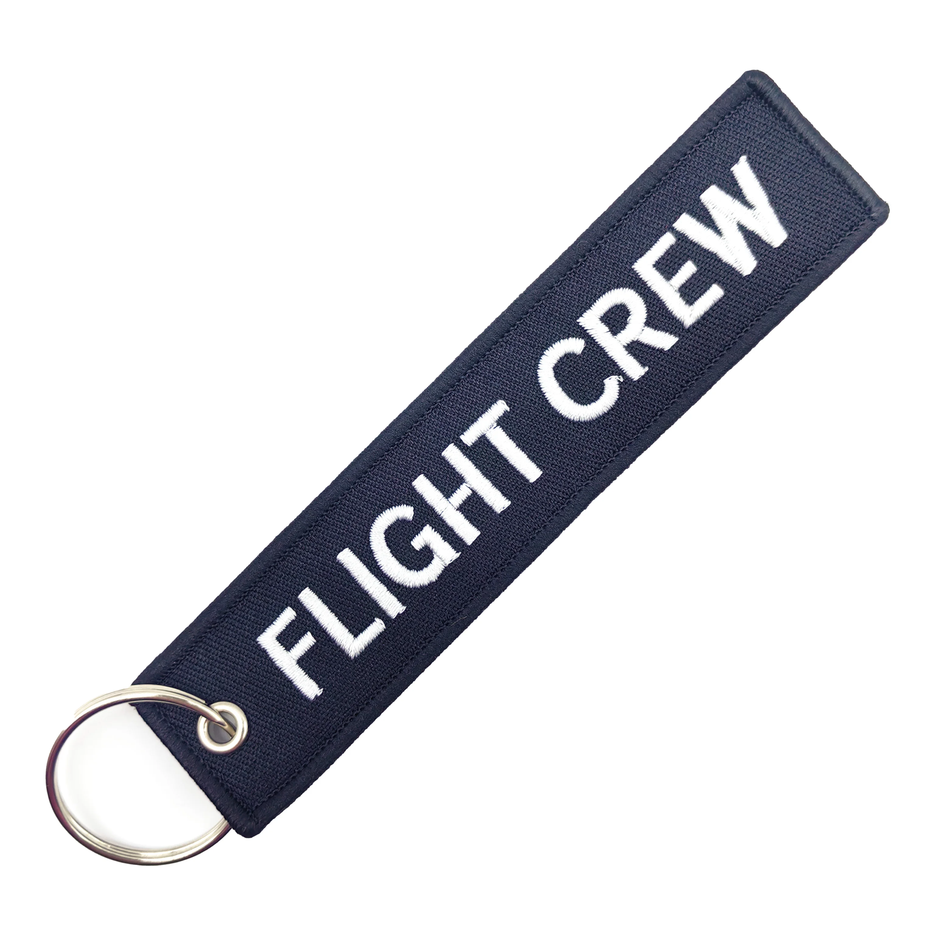 1PC-Flight-Crew-Double-Sided-Embroidery-Keychain-Metal-Ring-Keychain ...