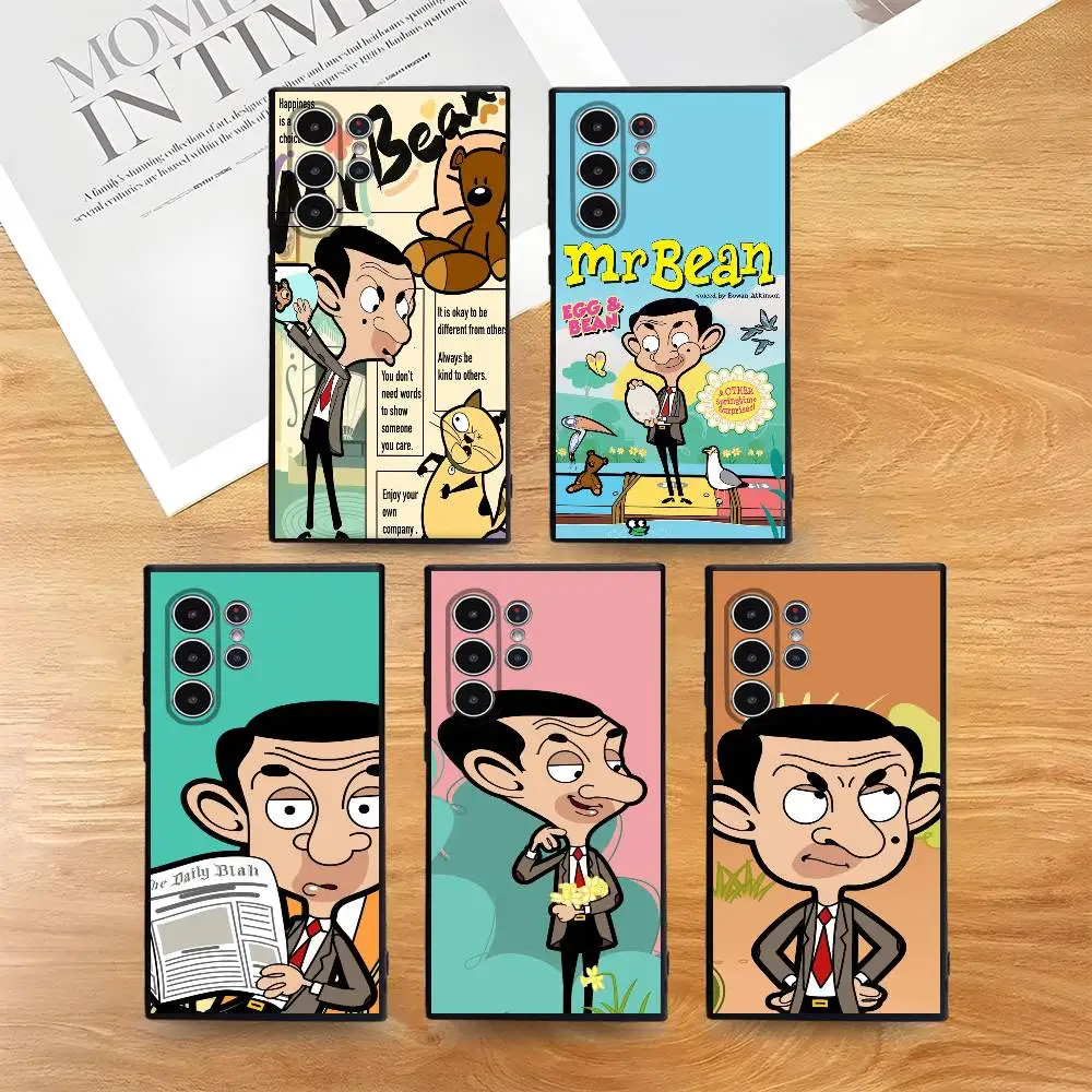 Funny Mr.Bean Cute Phone Case For Samsung Galaxy S25 S24 S22 S23 Ultra ...