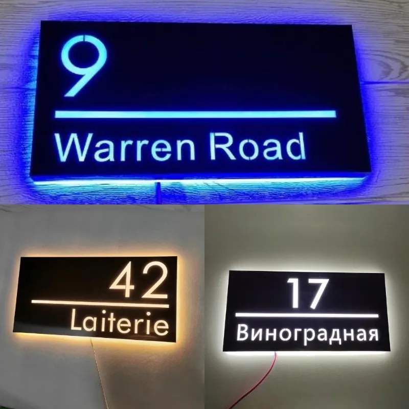 Custom-House-Numbers-LED-Lighted-House-Number-Light-3D-Floating ...