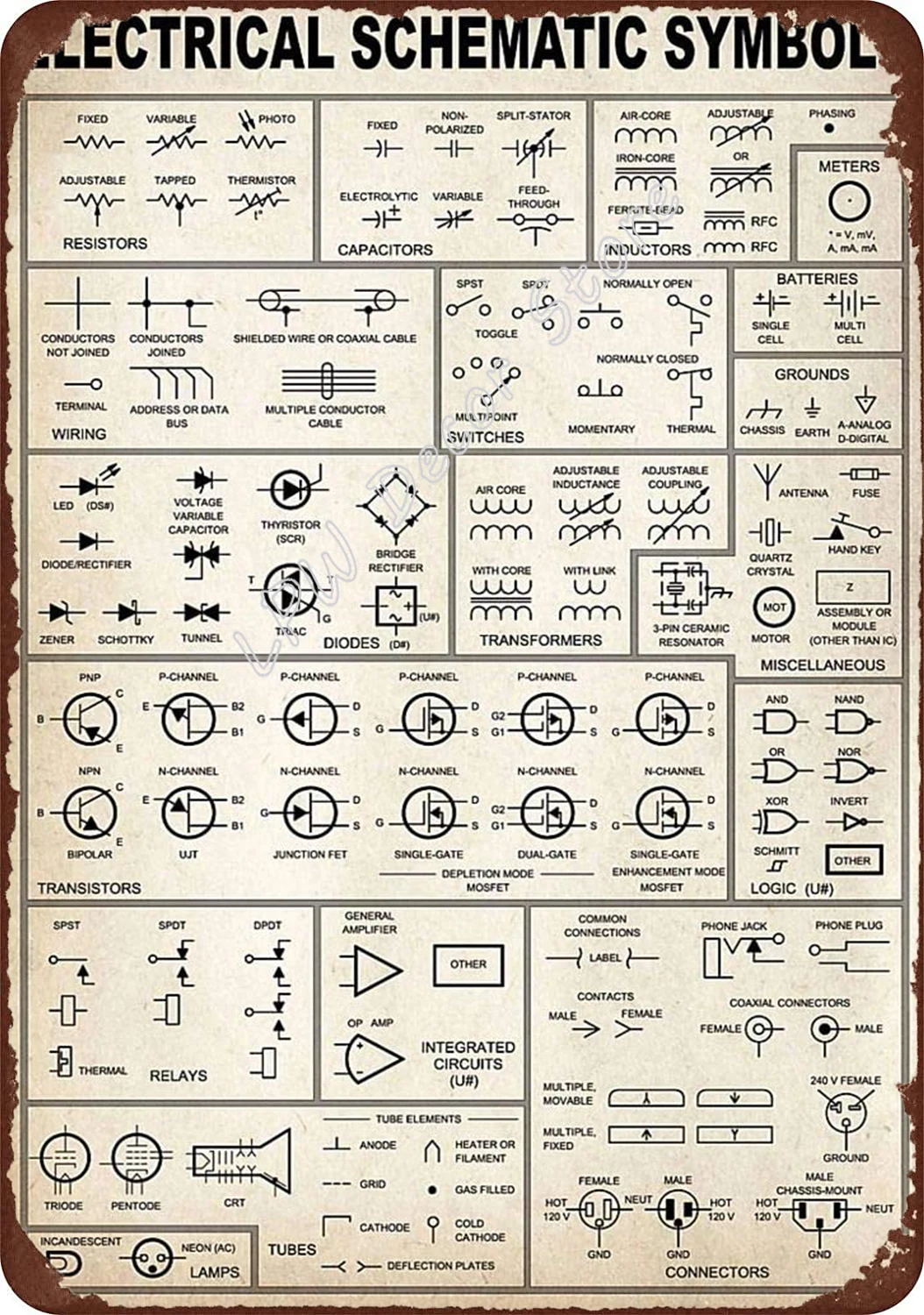 Electrical Schematic Symbols Chart Knowledge Of Schematic Symbols Is A