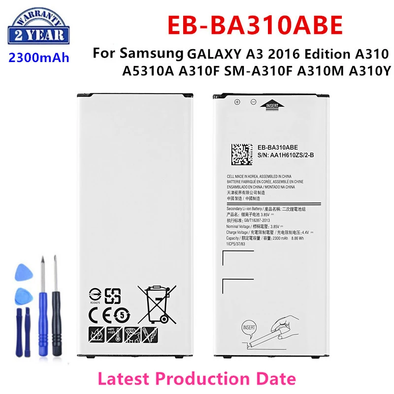 Bater-a-EB-BA310ABE-para-Samsung-GALAXY-A3-2300mAh-edici-n-2016-A310-A5310A-A310F-SM.jpg