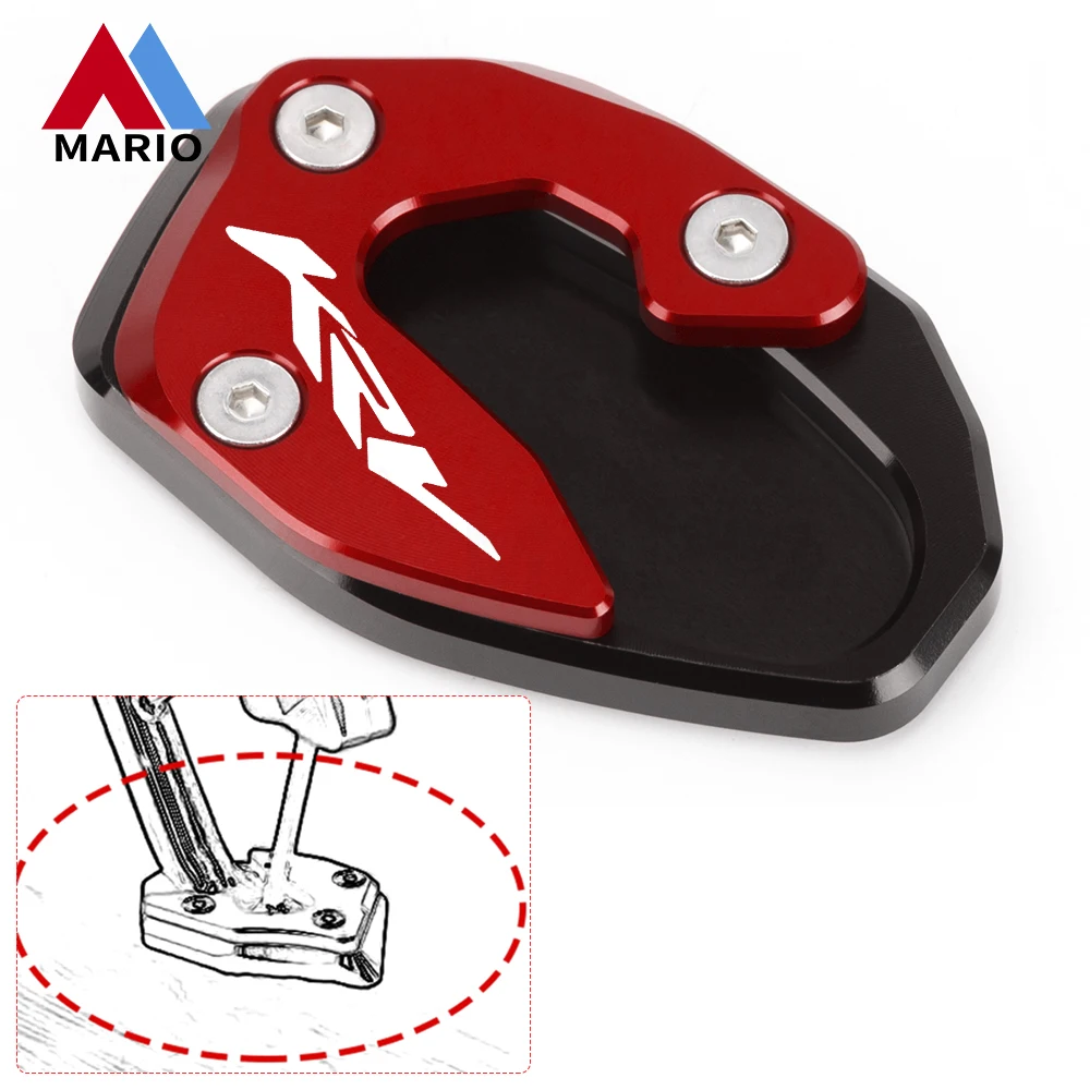 Krv180 2021 Motorcycle Cnc Aluminum Kickstand Kick Side Stand Extension