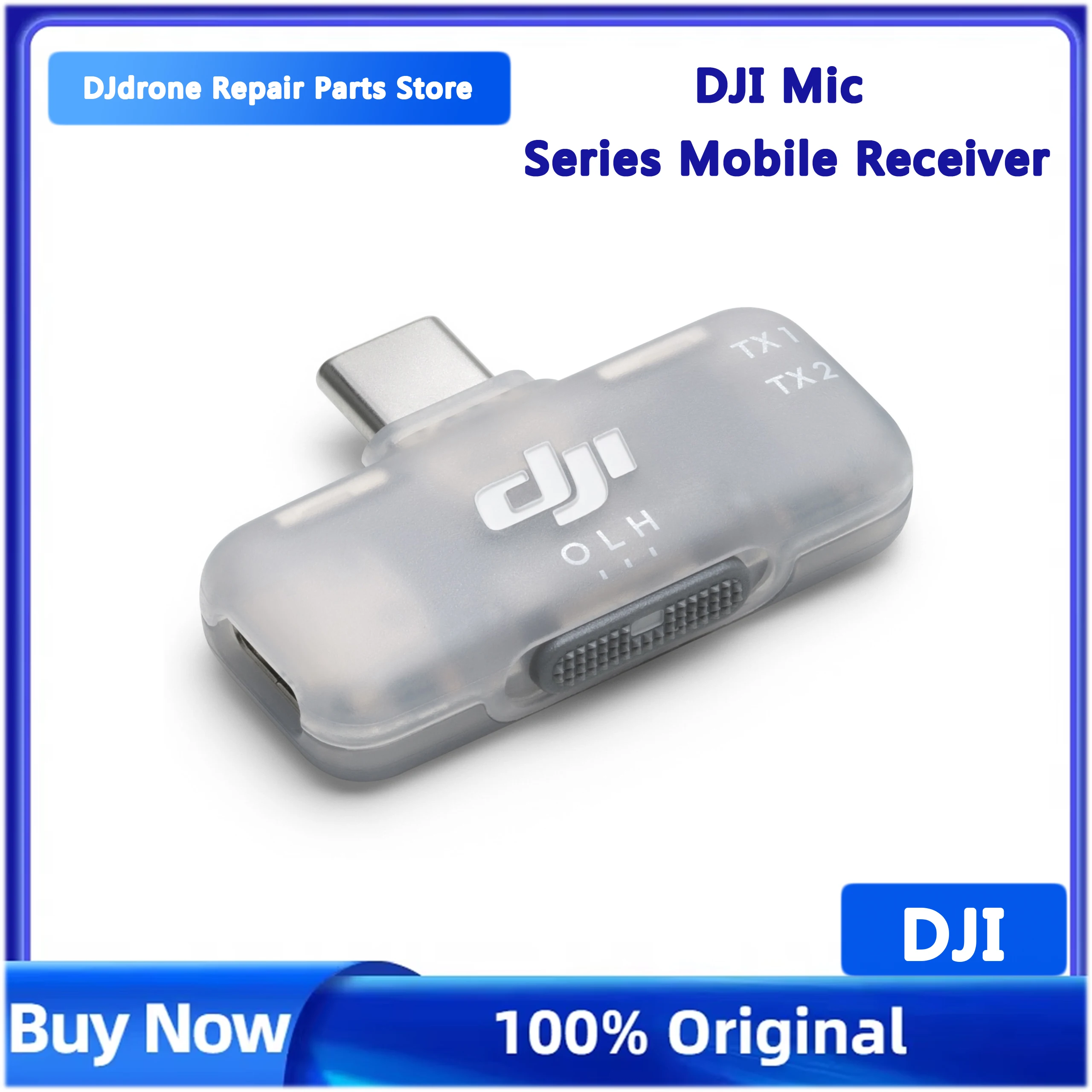 DJI Mic Series Mobile Receiver Connect to of Mic Mini/Mic 2/Mic 3 ...