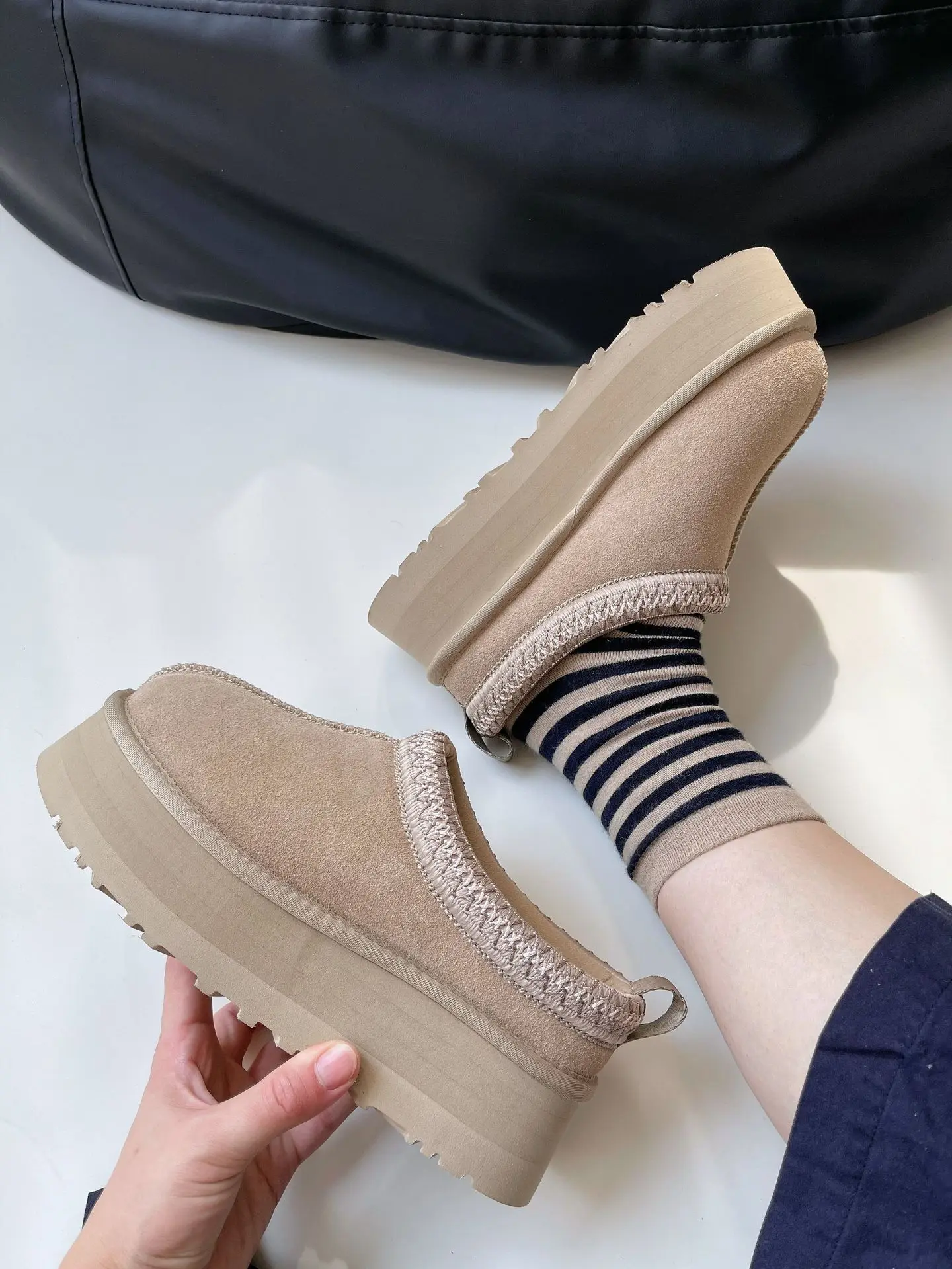 307Net-red-anchor-burst-silent-slippers-female-Home-linen-slippers-Home ...