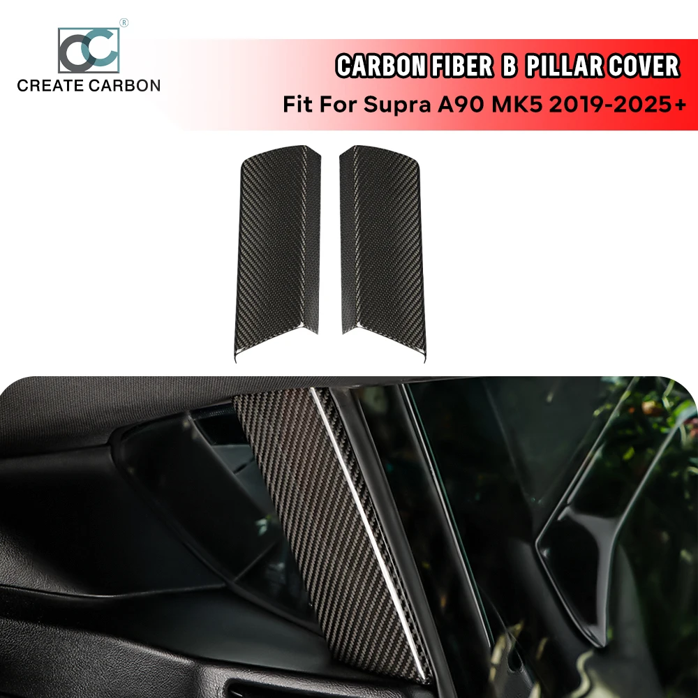Carbon Fiber Car Inner B Pillar Cover for Toyota Supra GR A90 MK5 (2019 ...