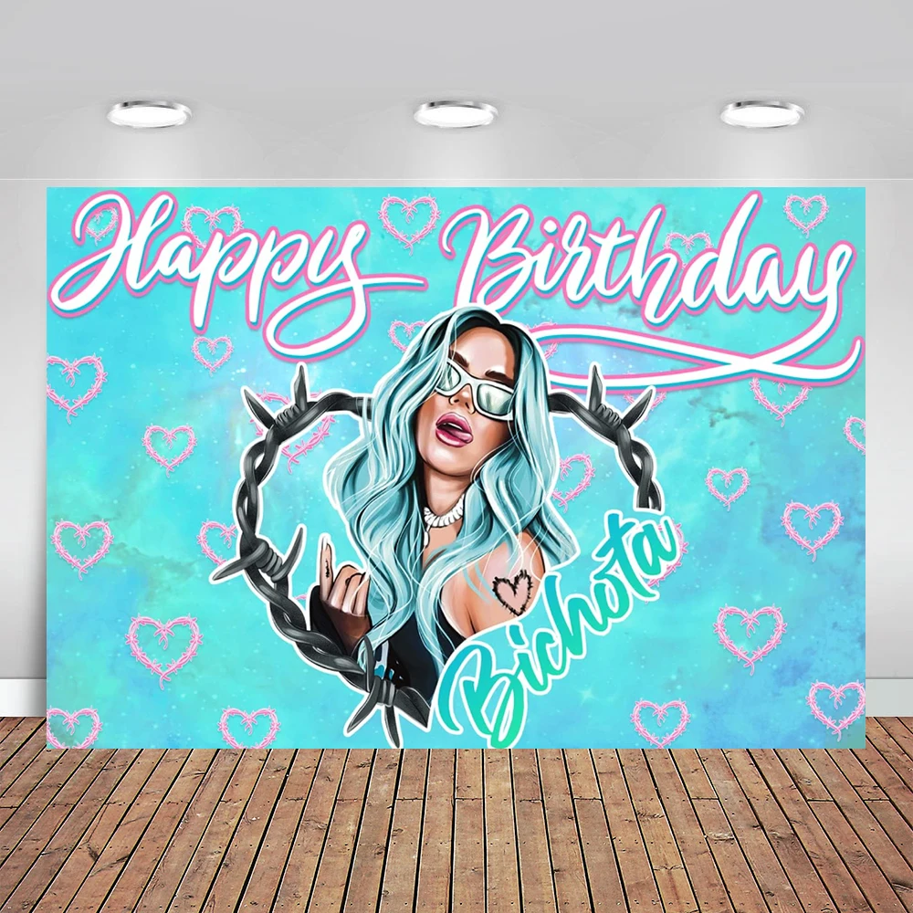 Singer-Party-Decorations-Singer-Birthday-Decorations-Backdrop-Bichota ...