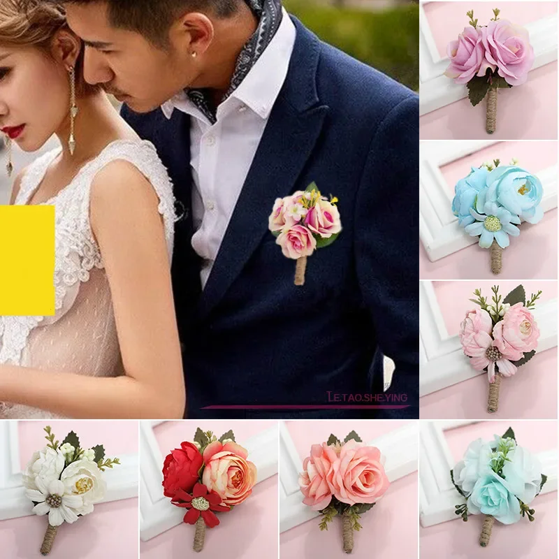 Ramillete-de-boda-para-baile-de-graduaci-n-broche-de-flores-para-boda ...