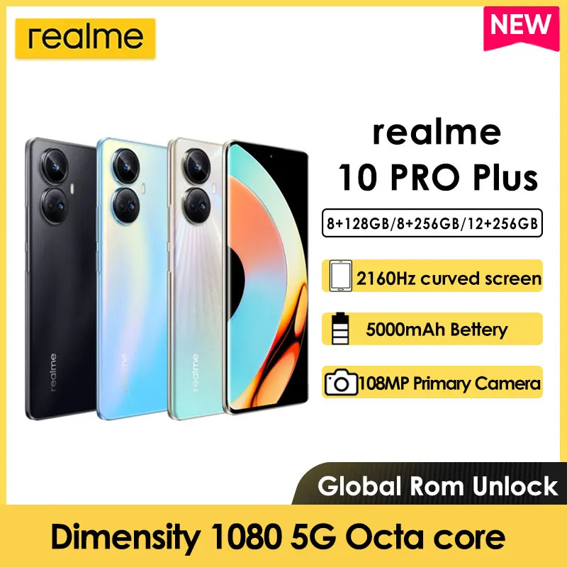 realme-10-Pro-Plus-5G-Cellphone-108MP-Camera-Dimensity-1080-Android ...
