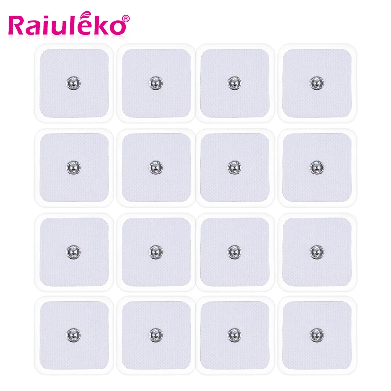 20/10pcs TENS Unit Replacement Sticky Gel Pads Acupuncture Points Snap ...
