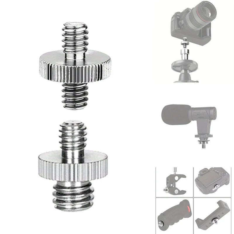 1/4 Inch to 1/4 3/8 Inch Male Camera Screw Mount Adapter Tripod Screw ...