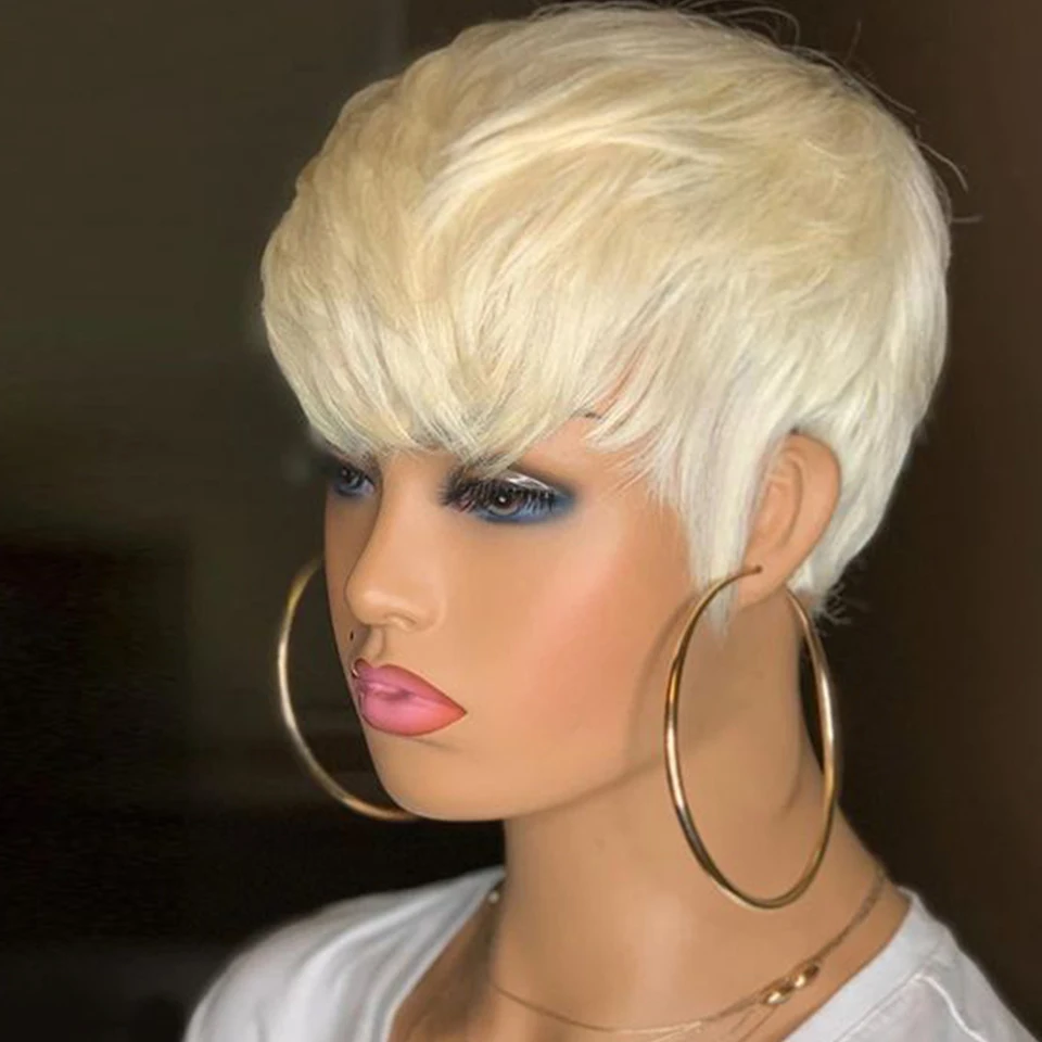 Short-Pixie-Cut-Straight-Hair-Wig-Brazilian-Remy-Hair-Human-Hair-Wigs ...
