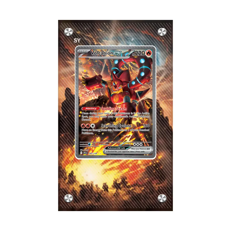Pokemon Ptcg Sv9 Sar Volcanion Ex Extended Art Protective Card Display ...