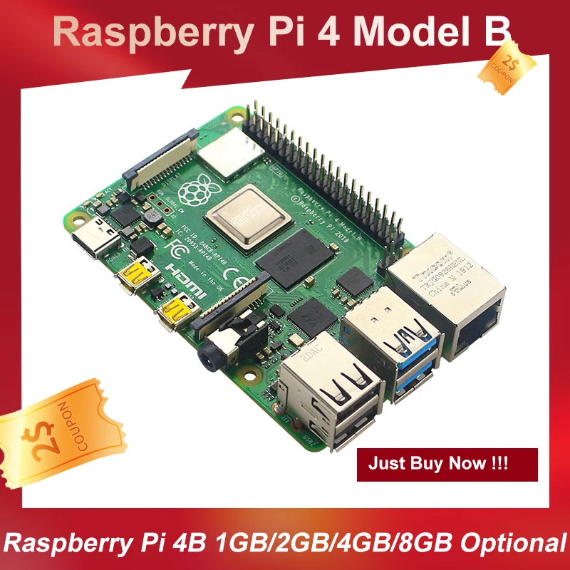 Raspberry-Pi-4-Modelo-B-placa-de-desarrollo-oficial-8GB-4GB-2GB-1GB-de ...