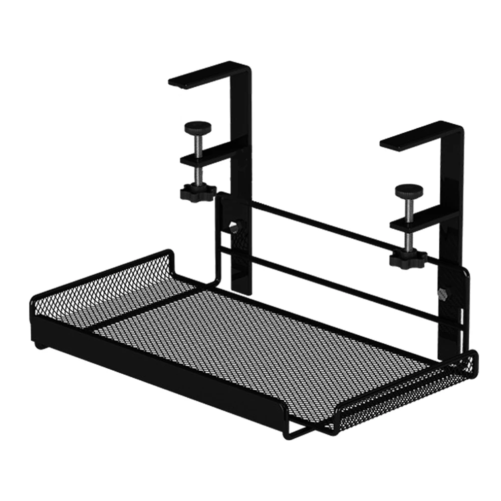 Under-Table-Storage-Rack-Metal-Under-Desk-Drawer-Cable-Management-Tray ...