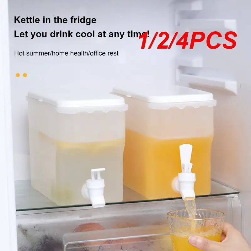 1-2-4PCS-Jug-With-Tap-Cold-Water-Container-Bottle-Tap-Dispenser-Kettle ...