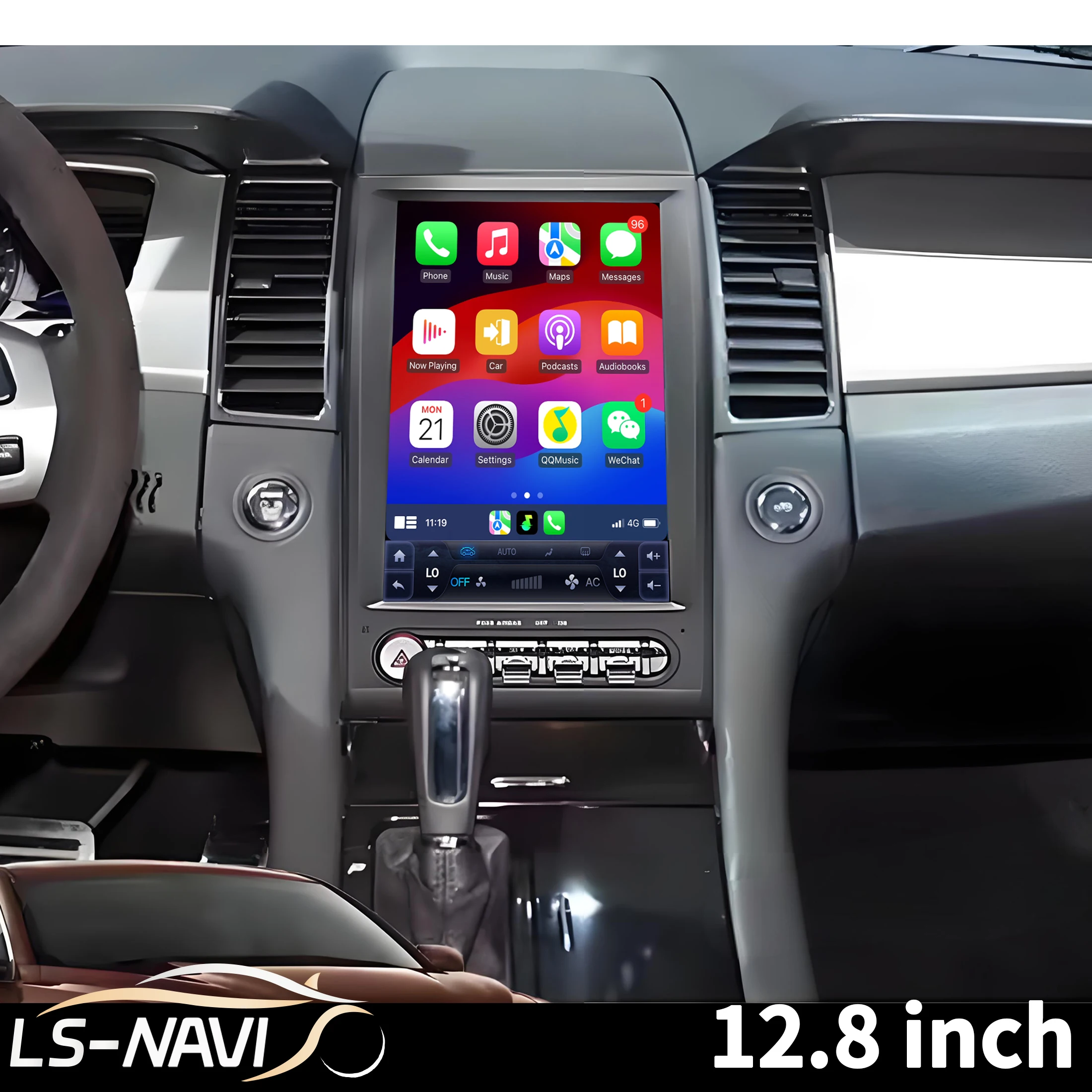 12.8 Inch Car Radio with 4G GPS Android 14 for Ford Taurus 2010-2019 ...