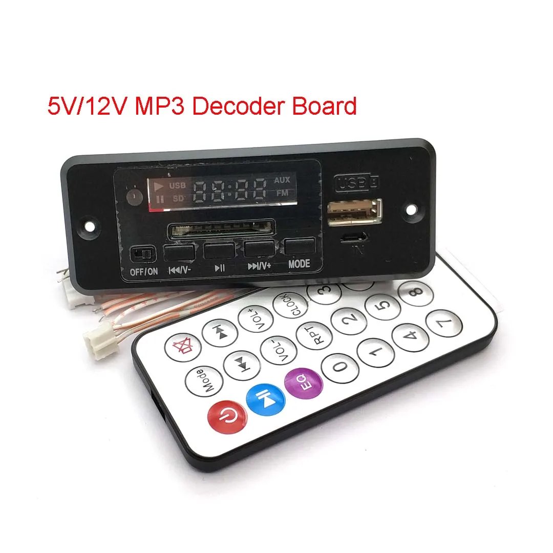 Mp3 Decoder Board Power Supply | Mp3 Fm Decoder Board Amplifier - 5v ...