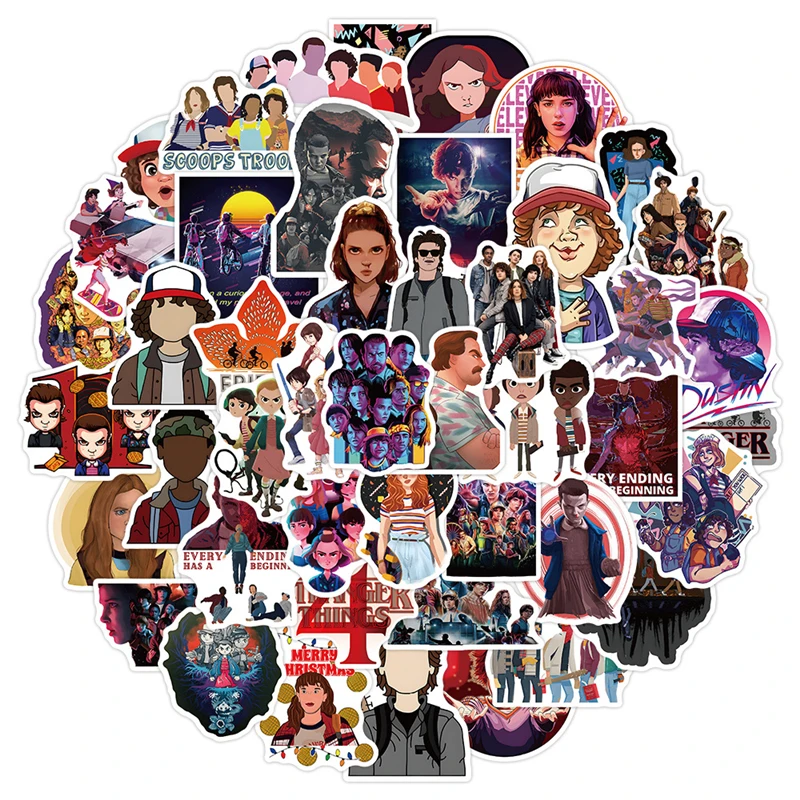 Stickers Laptop Stranger Things | Stranger Things Suitcase | Album ...