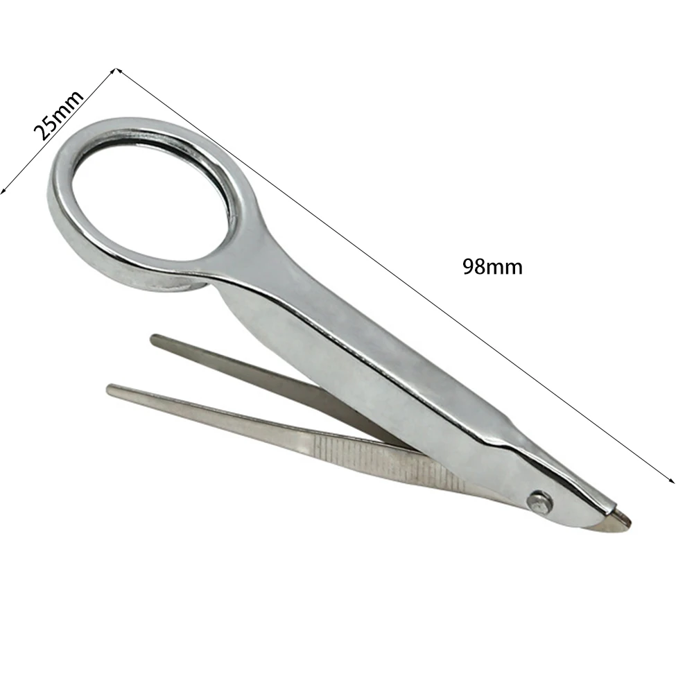 LOUPE OPTIQUE,--Loupe à main avec pince à épiler multifonctionnelle, outil de réparation de ...