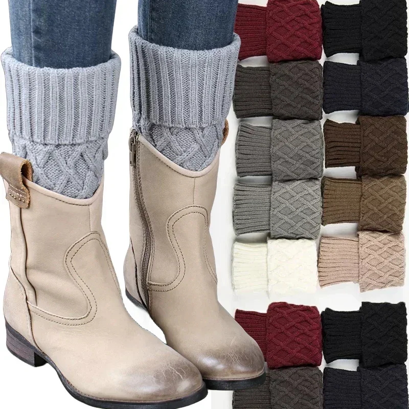 Women-Lolita-Knitted-Winter-Leg-Warmers-Short-Crochet-Leg-Warmers-Socks-Winter-Boot-Cuffs-Socks ...