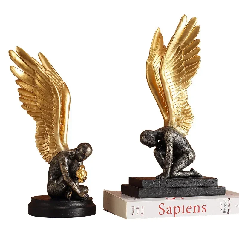 Angel-Statues-Home-Decor-Living-Room-TV-Cabinet-Entrance-Cabinet-Shoe ...