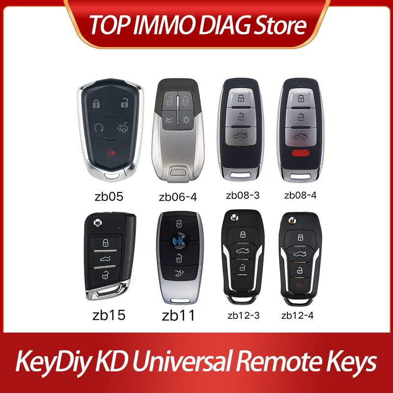 10PCS KeyDiy KD Universal Smart keys ZB05 ZB06-4 ZB08-3 ZB08-4 ZB11 ...