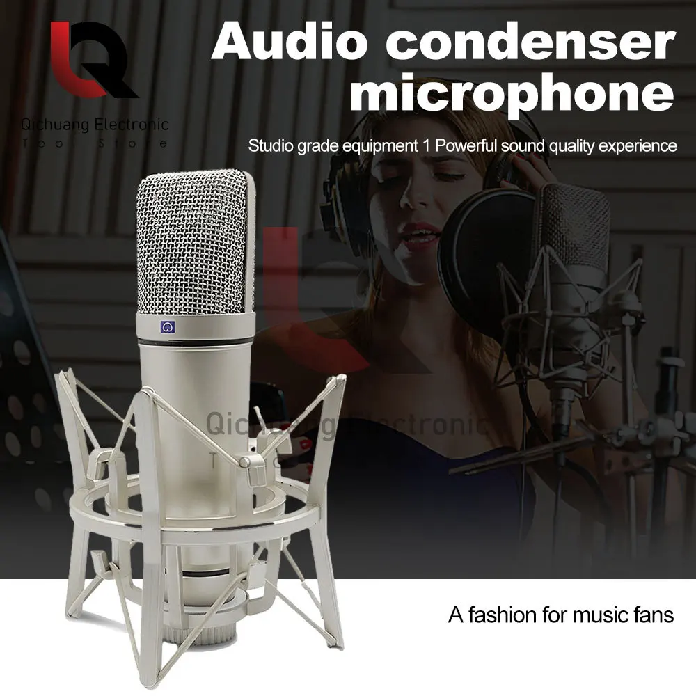 Cardioid-Microphone-Metal-Body-Professional-Recording-Microphone-For ...