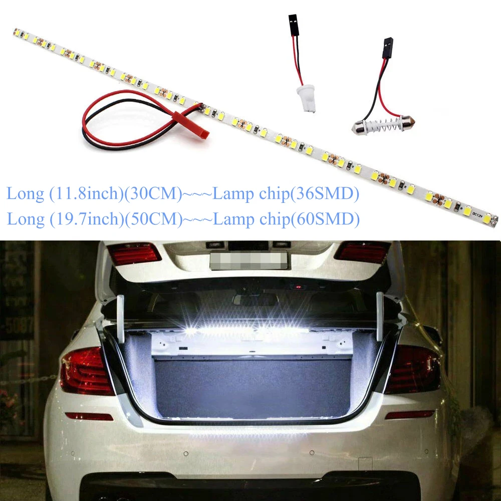 Tira-de-luces-LED-para-maletero-de-coche-iluminaci-n-Interior-de-6000K ...
