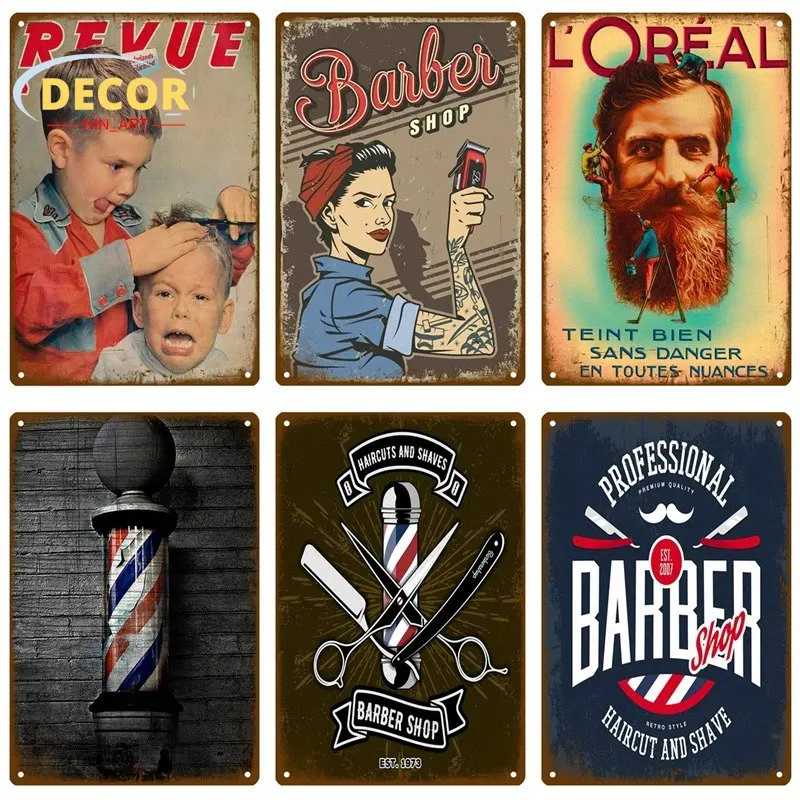 Vintage-Barber-Shop-Tin-Sign-Poster-Wall-Posters-Metal-Signs-Decorative ...