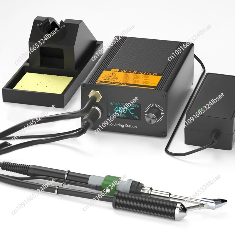 T12A Suction Tin Gun Desoldering Station Hot Air Gun Soldering Iron ...