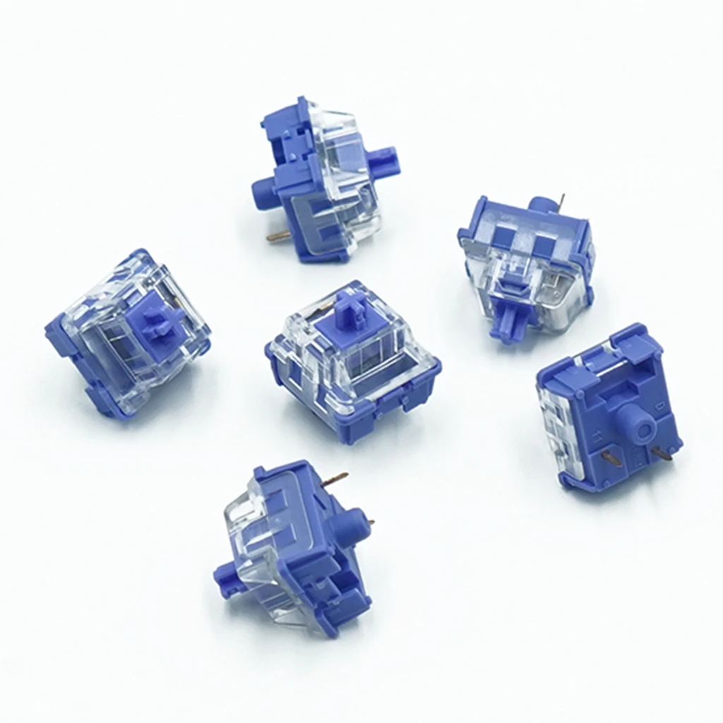 3 Pin Blue DIY Custom Linear Switches 50g POM PA66 Liquid Lubrication ...