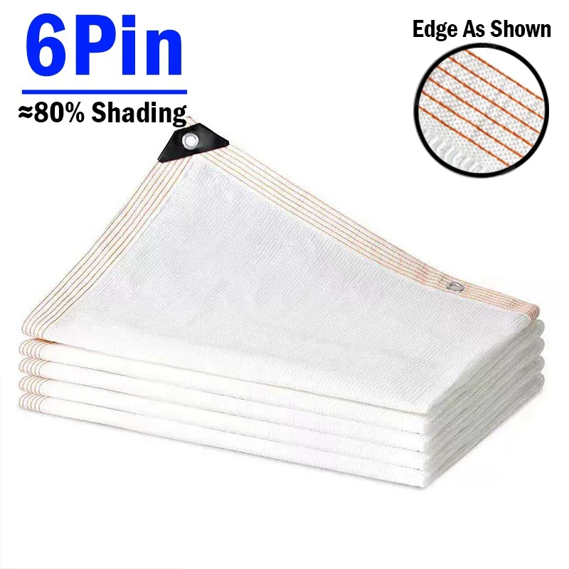 80-Shading-6Pin-White-Sunshade-Net-Garden-Plants-Sun-Shelter-Sunblock ...