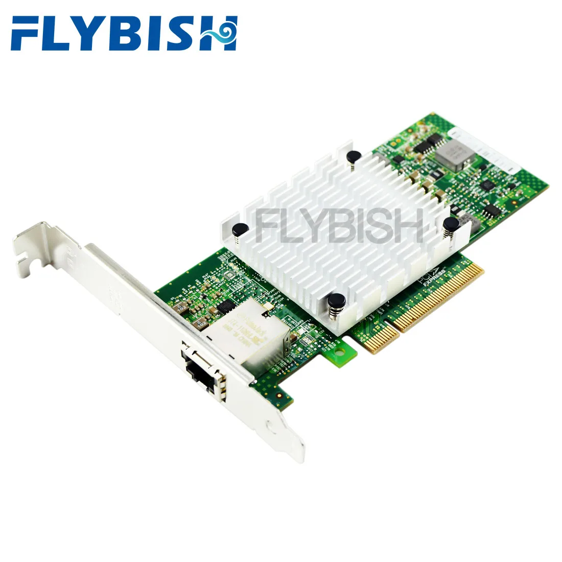 FLYBISH X520-T1 PCI-Ex8 10G single RJ45 port server network card Intel ...
