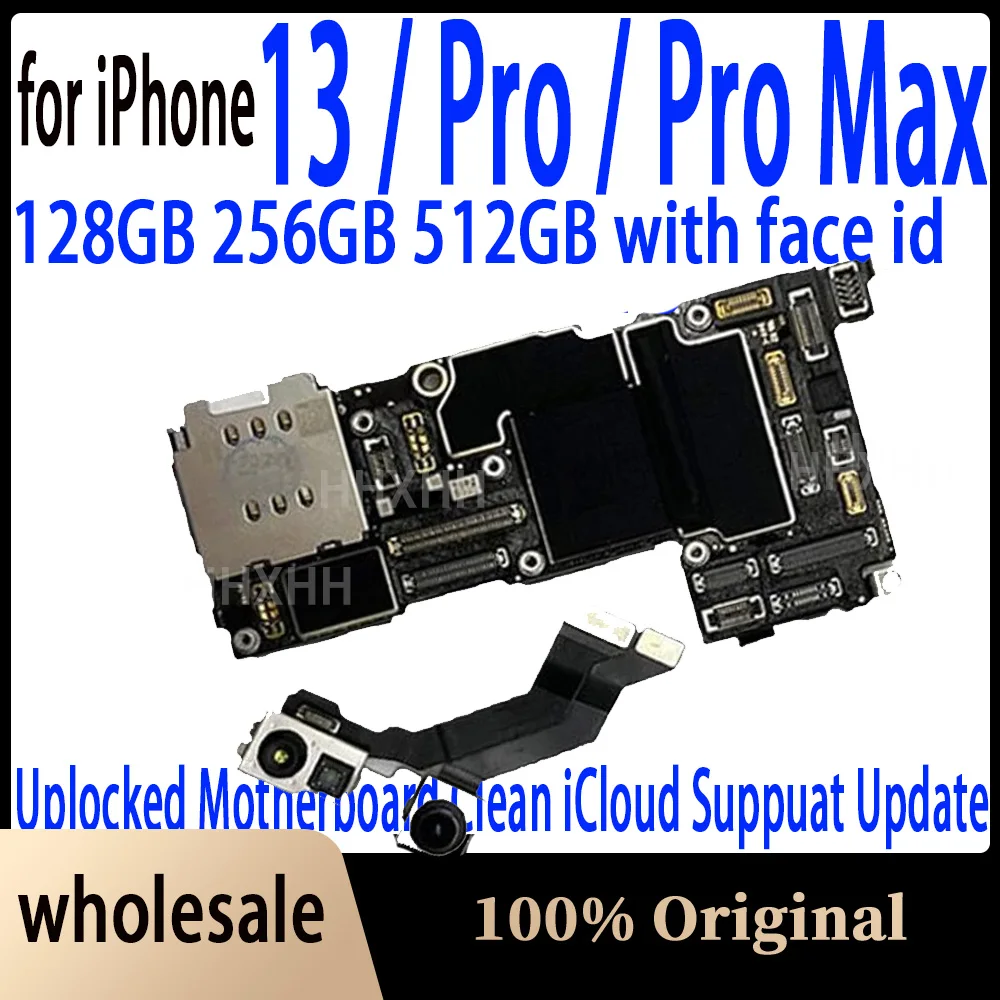 Original-Motherboard-For-iPhone-13-Pro-max-Main-board-With-Face-ID ...