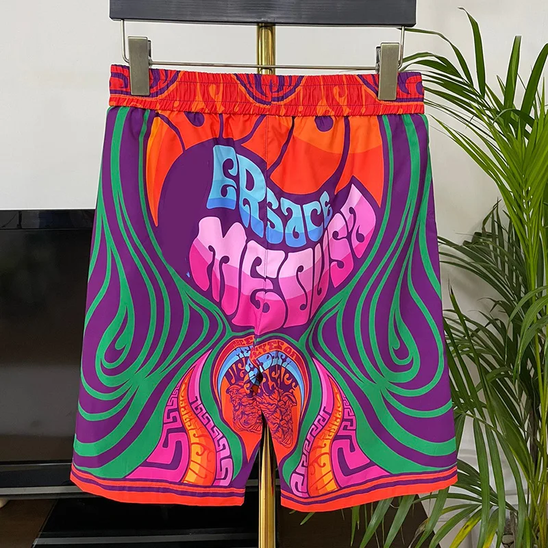 Quick-drying-cartoon-beach-pants-men-s-athleisure-printed-shorts-men-s ...