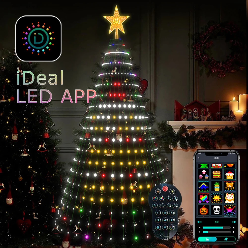 LED-Christmas-Tree-Smart-Light-String-Bluetooth-APP-Application-DIY ...