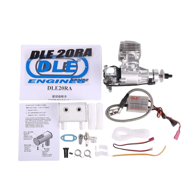 Rc 모델용 가솔린 엔진, Dle20ra, Dle, 20ra, 20cc, 2 행정, 단일 실린더, 후면 배기, 천연 공기, 오리지널, 신제품
