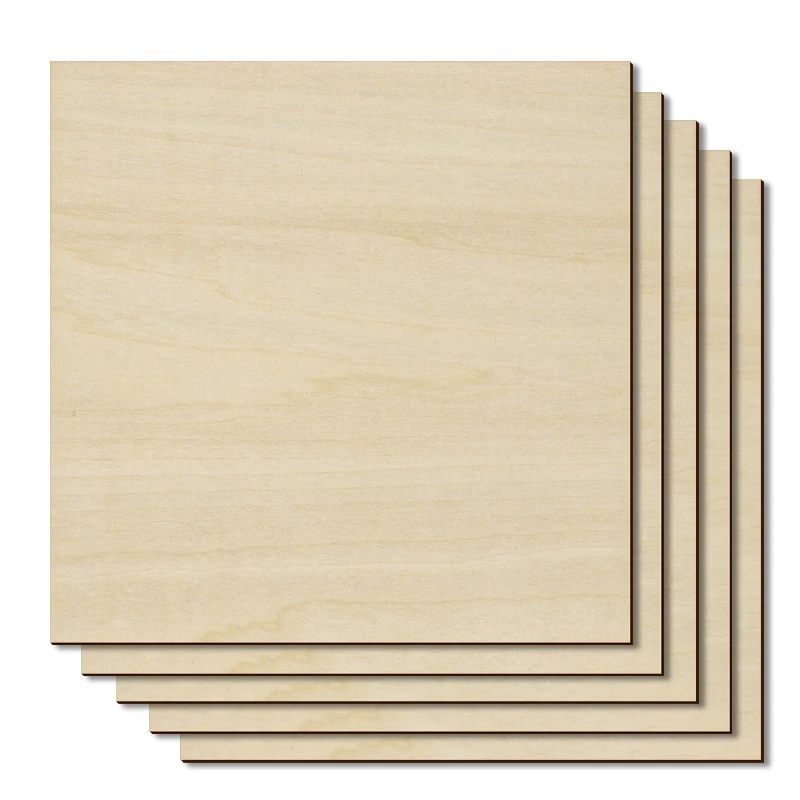 5Pcs DIY Polar Board for Crafts-12 X12 X 1/8 Inch- 3mm Thick Plywood ...