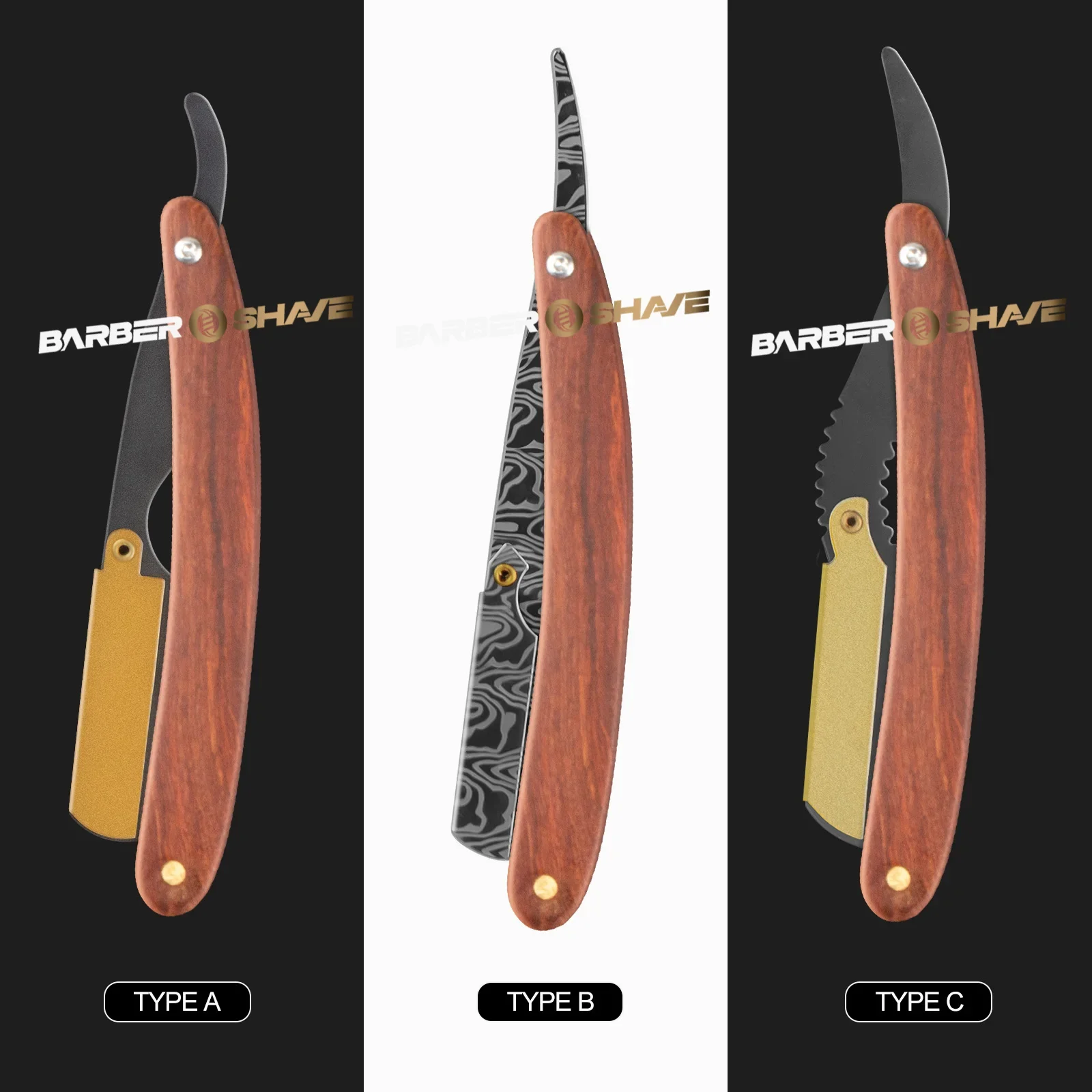 Professional-Stainless-Steel-Barber-Men-s-Manual-Shaving-Razor-Salon ...