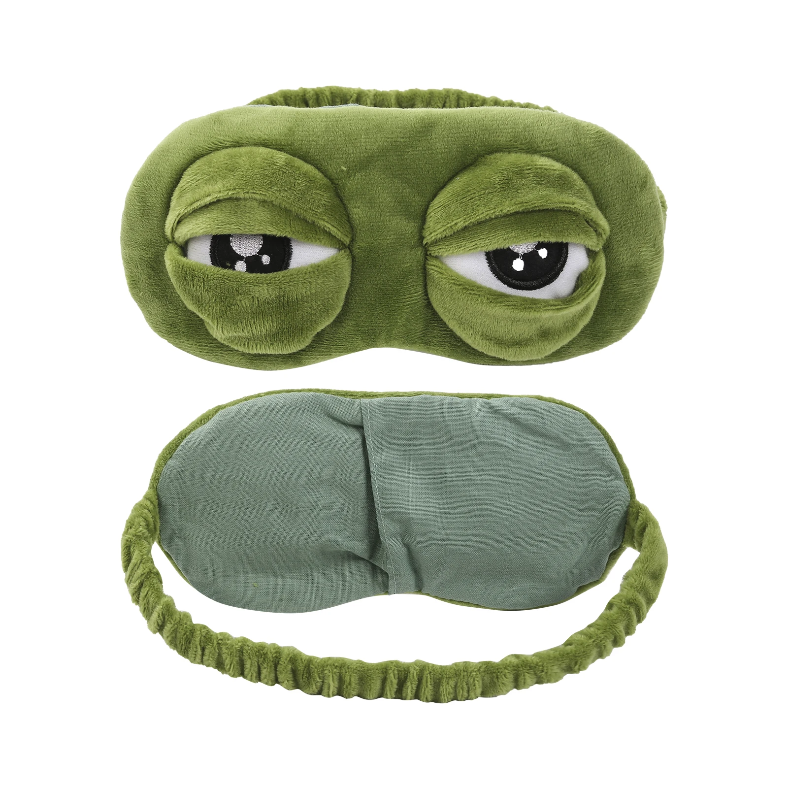 Funny-Creative-Pepe-the-Frog-Sad-Frog-3D-Eye-Mask-Cover-Cartoon-Soft ...