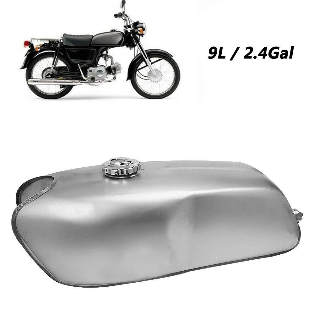 Réservoir de carburant universel non peint pour moto, 9l, 2.4 gallons ...