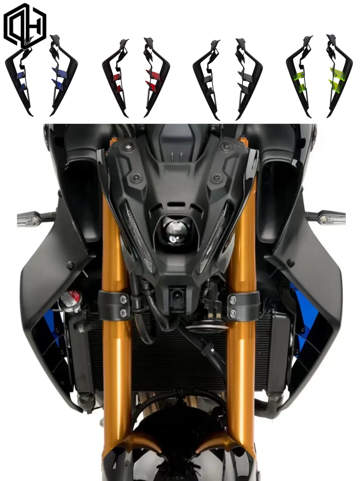 Motorcycle pressure bare side spoiler wing deflector Yamaha MT-09 SP ...