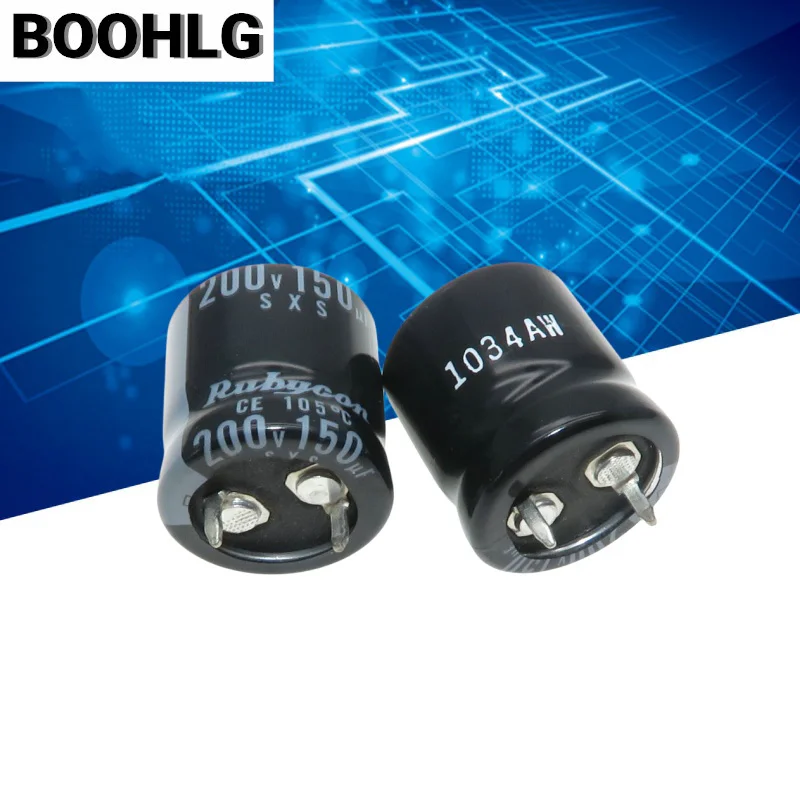2PCS-original-150UF-200V-Ruby-RUBYCON-electrolytic-capacitor-200V-150UF ...
