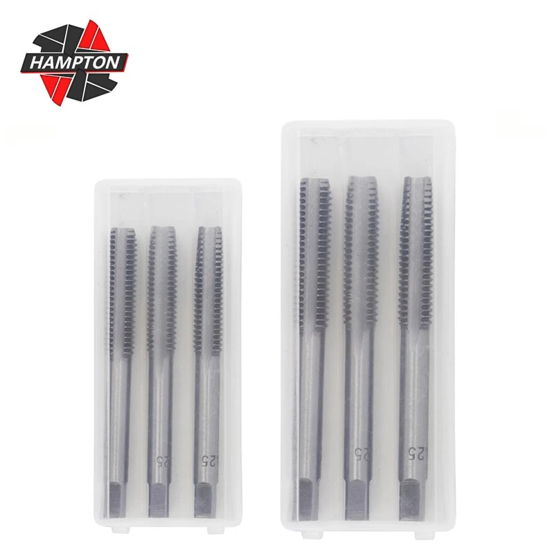 3pcs Hss Machine Thread Screw Taps M2-m24 Straight Fluted Screw Thread ...