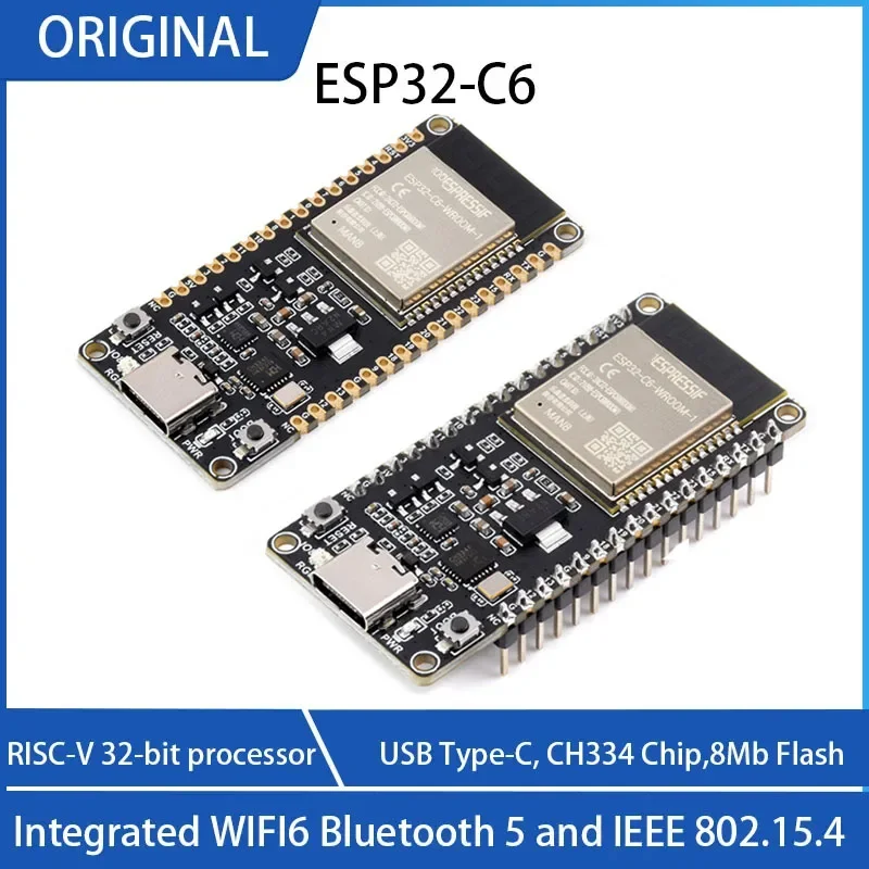 ESP32-C6-DEV-KIT-N8-Development-Board-ESP32-C6-WROOM-1-N8-ESP32-ESP32 ...