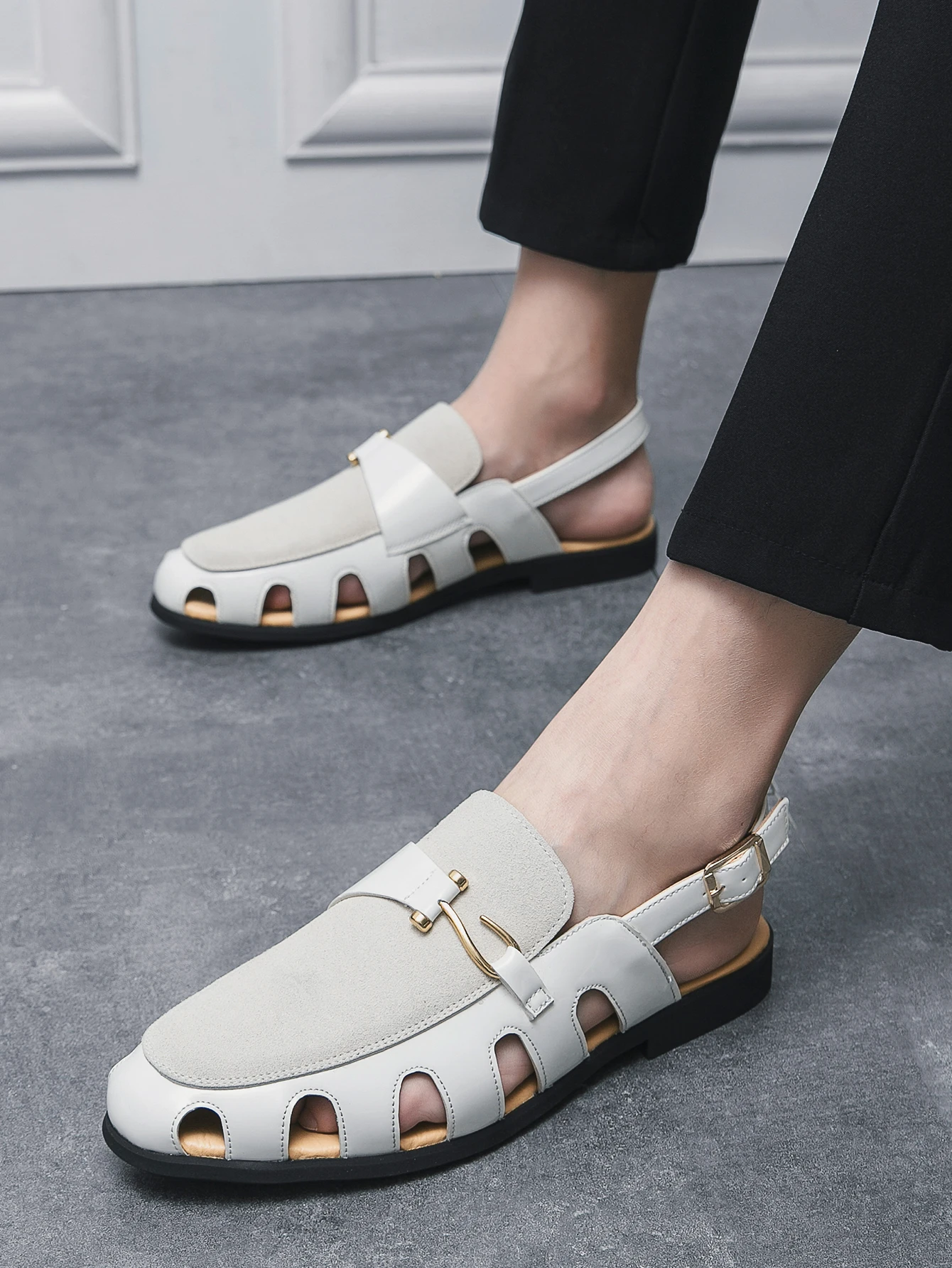 British-Style-Shoes-Men-Summer-Casual-Leather-Sandals-Brogue-Shoes ...