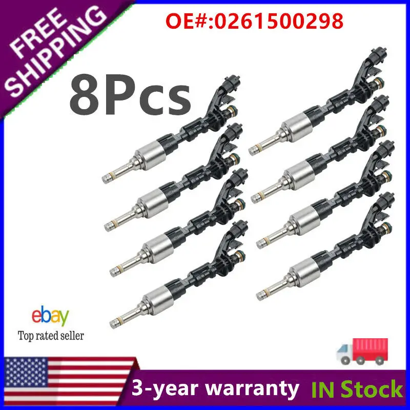 8Pcs-Fuel-Injectors-For-Jaguar-XF-Land-Rover-LR4-Range-Rover-5-0L-V8 ...